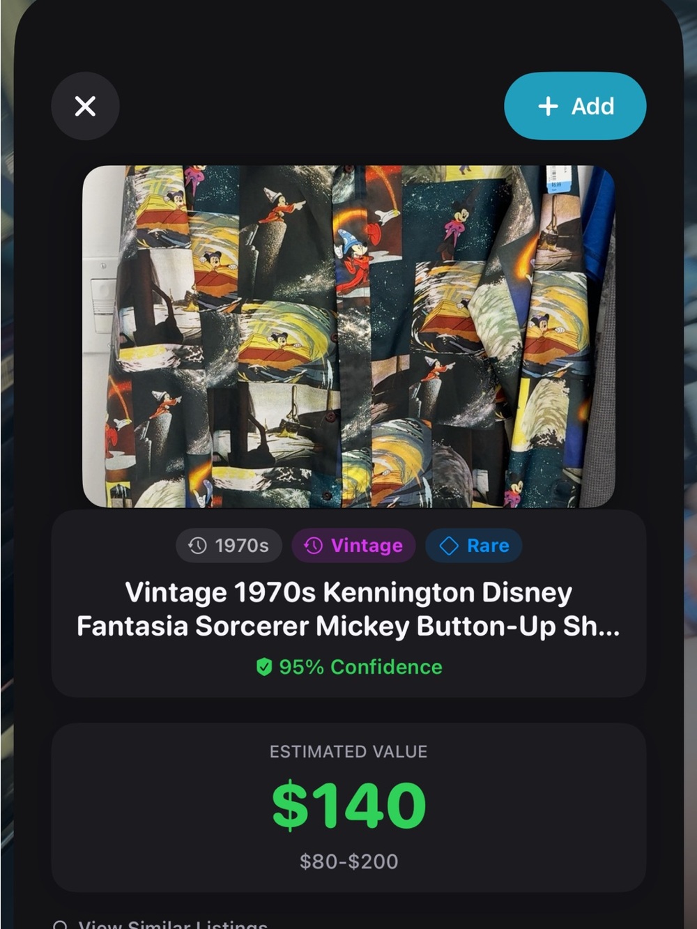 Disney | Shirts | Rare 97s Kennington Lto Vintage Mickey Mouse Sorcerer ...